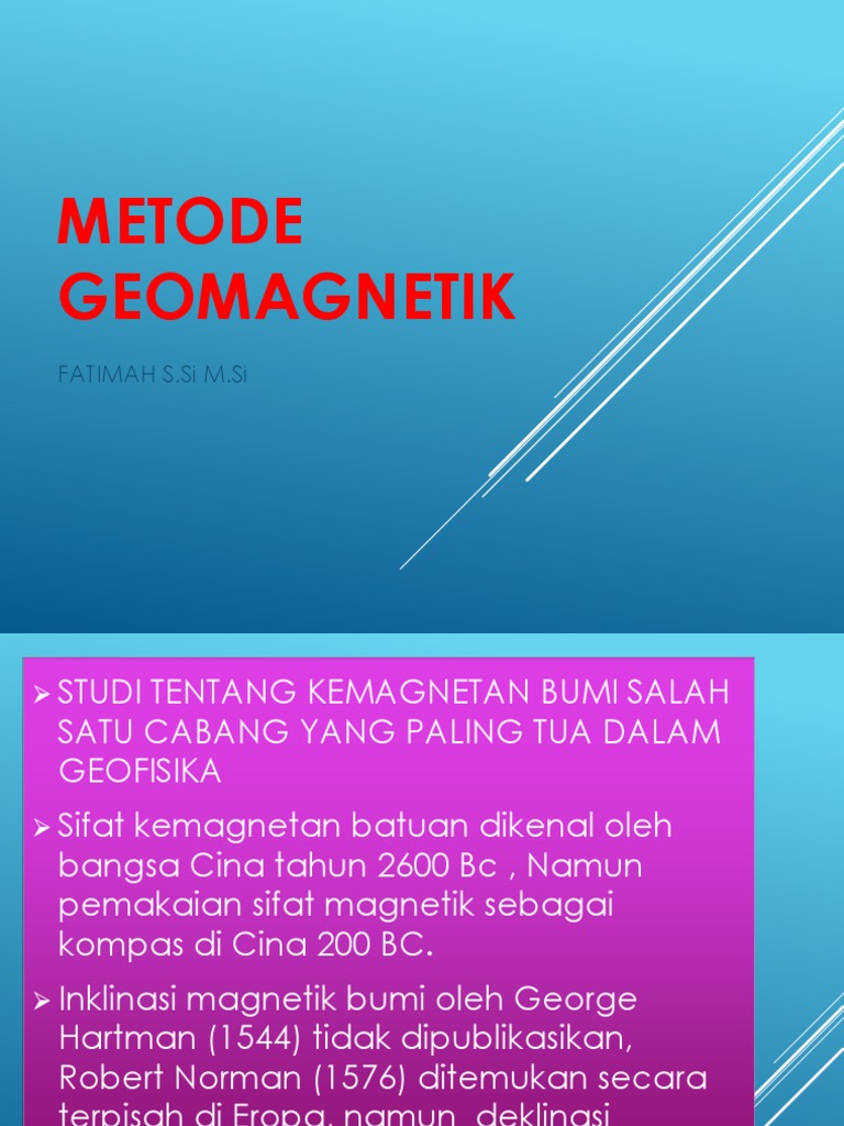 Metode Geomagnetik | PDF