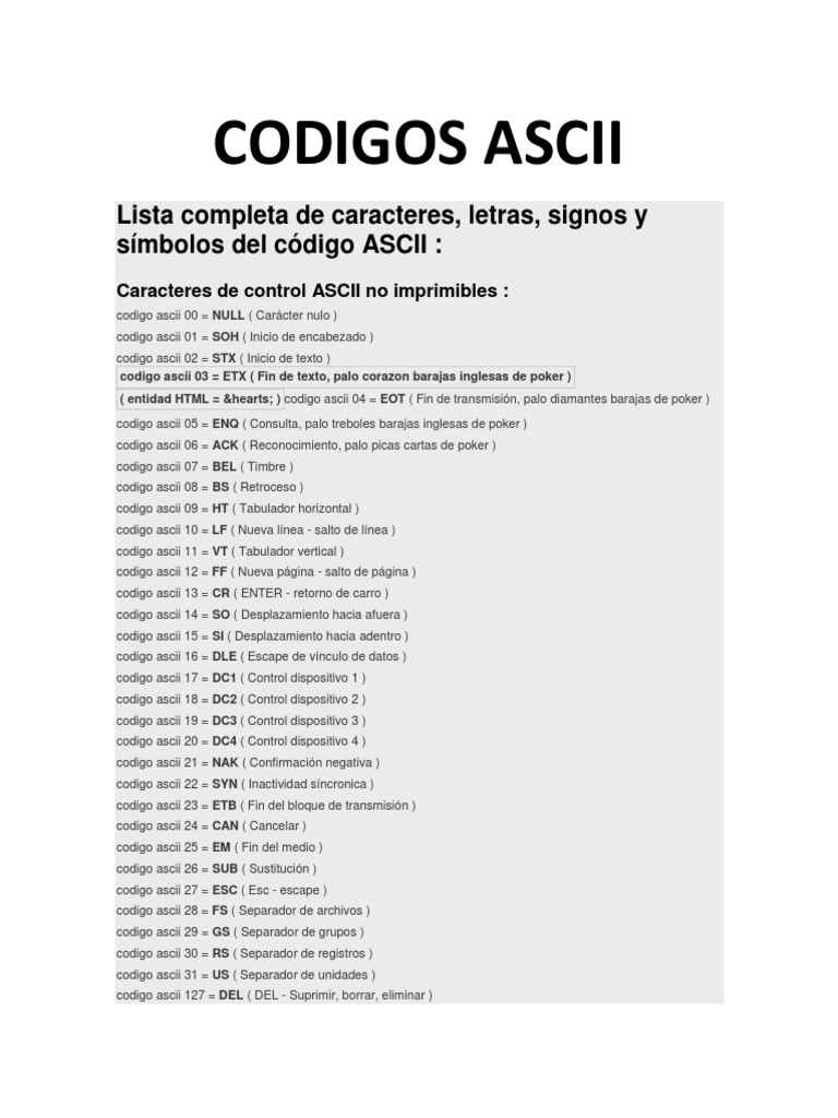 O Codigo Ascii