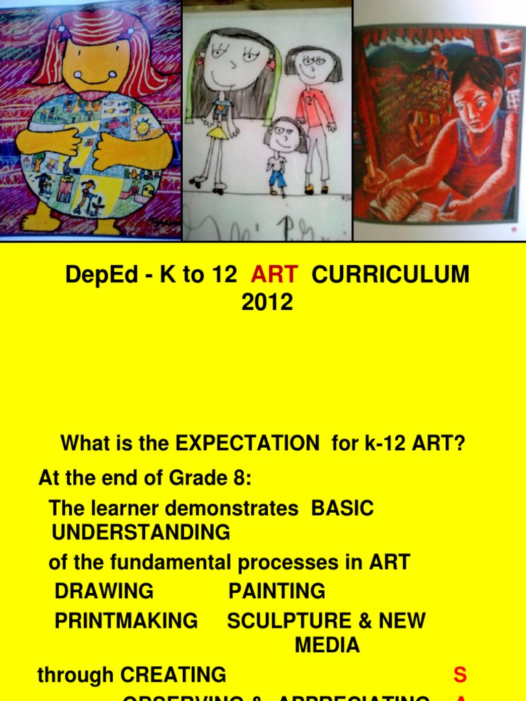 Deped - K To 12 Curriculum 2012 | PDF | Drawing | Curriculum