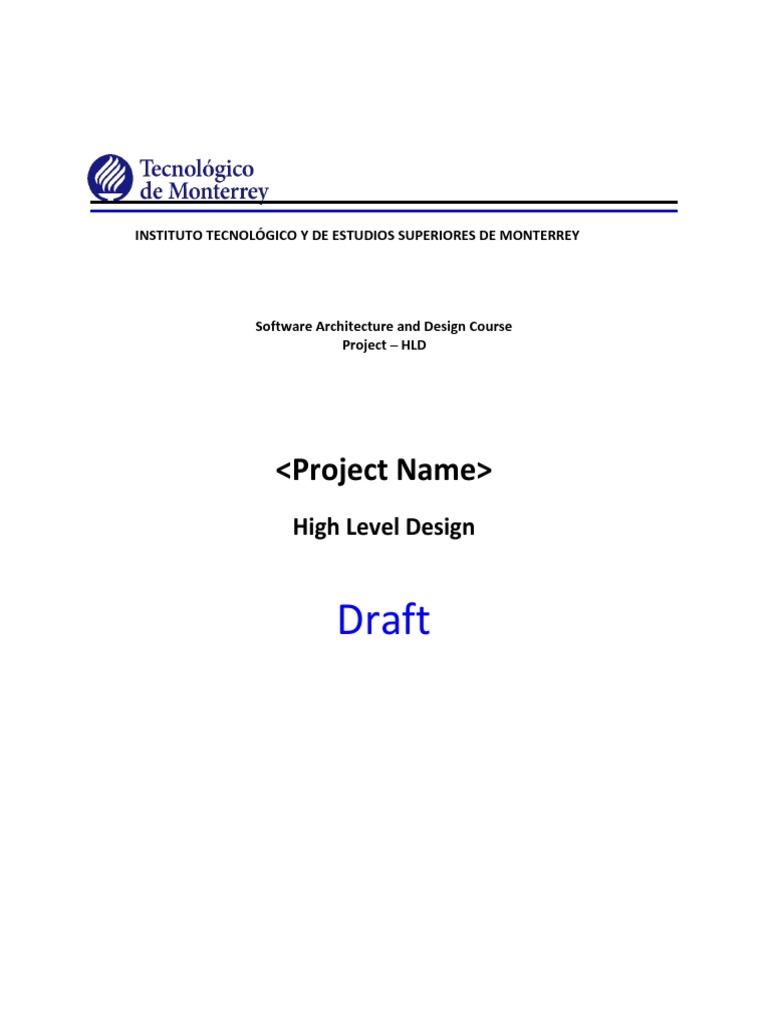 Course Project - HLD Template | PDF | Application Programming Interface ...