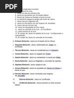 14 Estaciones del Vía Crucis | PDF | Estaciones de la Cruz | Fiestas ...