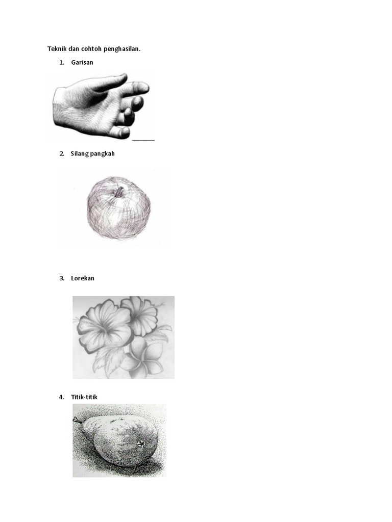 Contoh Teknik Lukisan | PDF