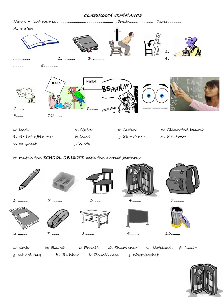 Classroom Objects and Command | PDF