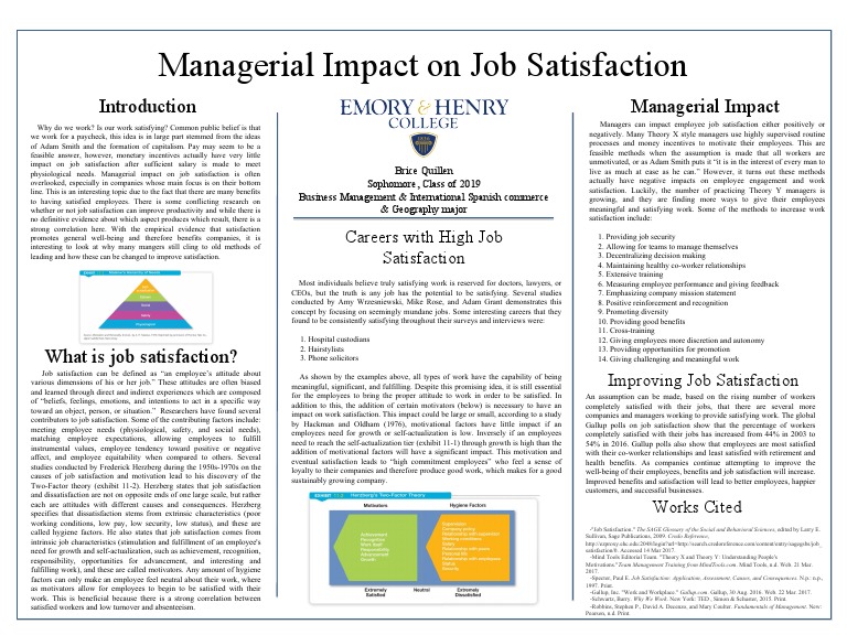 job satisfaction poster | Job Satisfaction | Motivation | Free 30-day ...