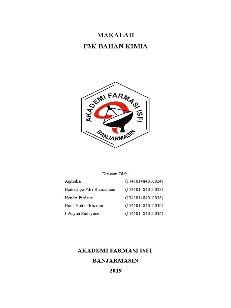Makalah P3K Bahan Kimia Kel.4 | PDF