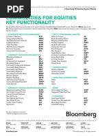 Bloomberg Cheat Sheet | PDF | Credit Default Swap | Foreign Exchange Market