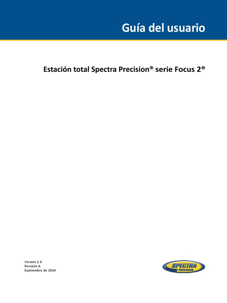 10 Estacion Total FOCUS 2-Manual Usuario | PDF | Láser | Marca comercial