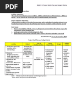 Sample Project Workplan and Budget Matrix | PDF