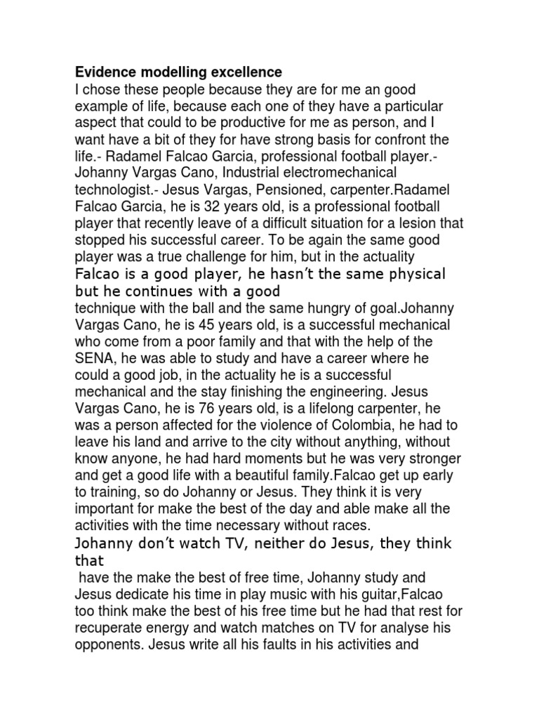 Modelling Excellence | PDF | Language Arts & Discipline | Self-Improvement