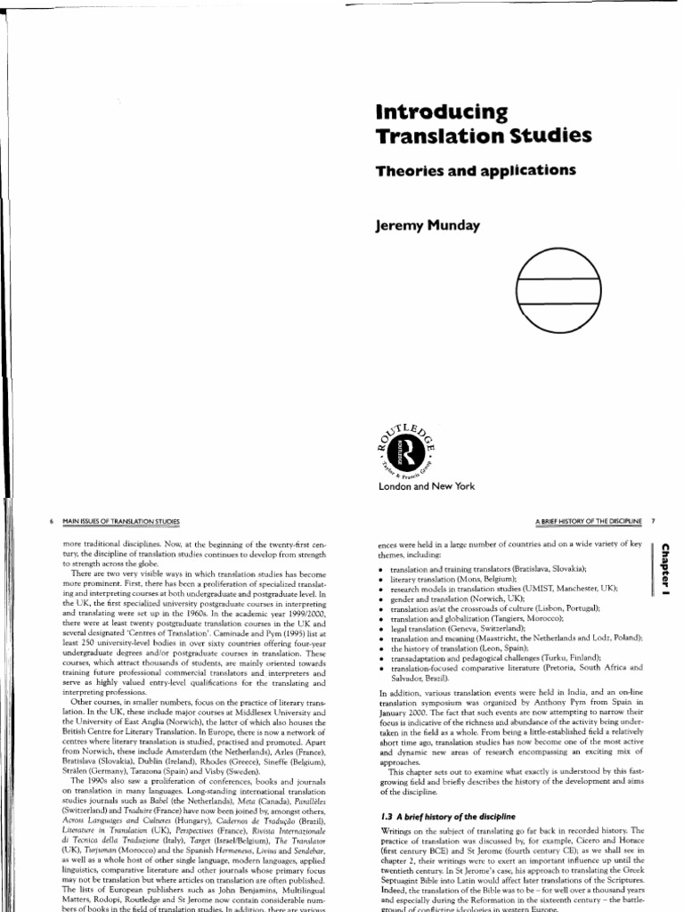 A Brief History of Translation PDF | PDF | Translations | Linguistics