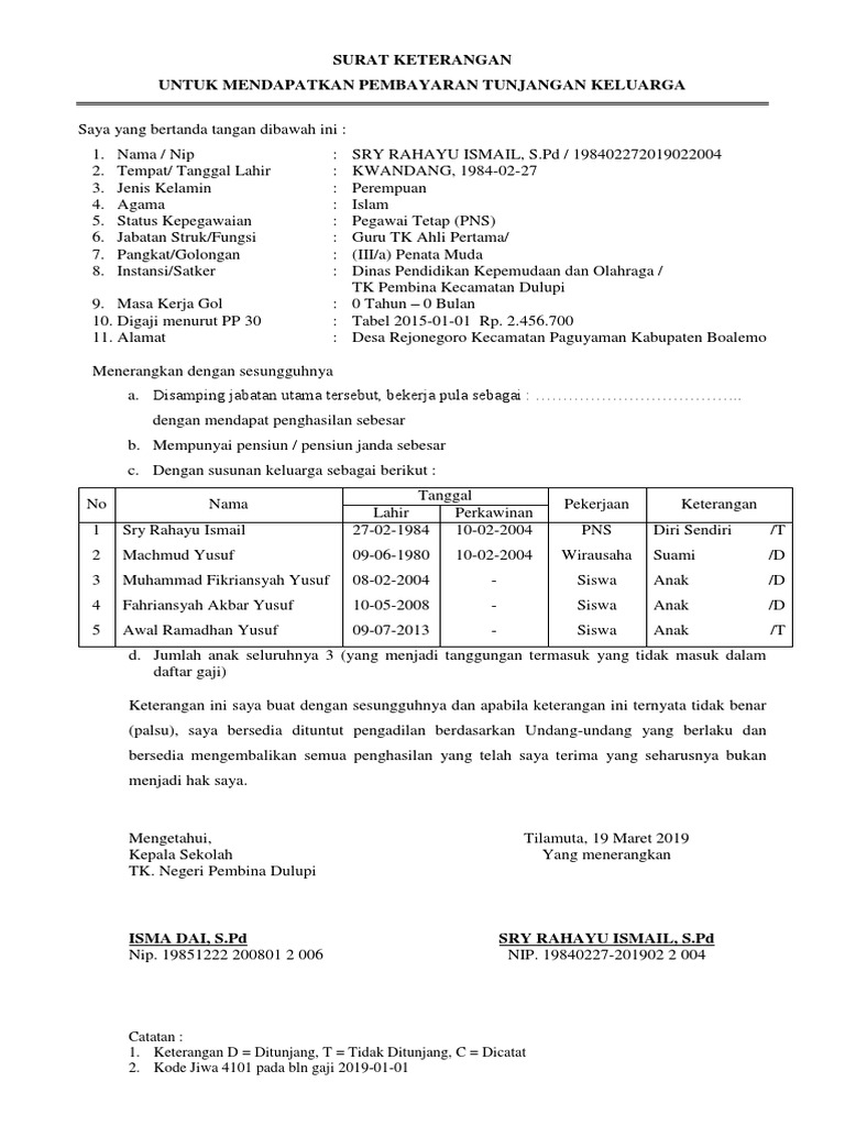 Surat Keterangan Skumptk | PDF