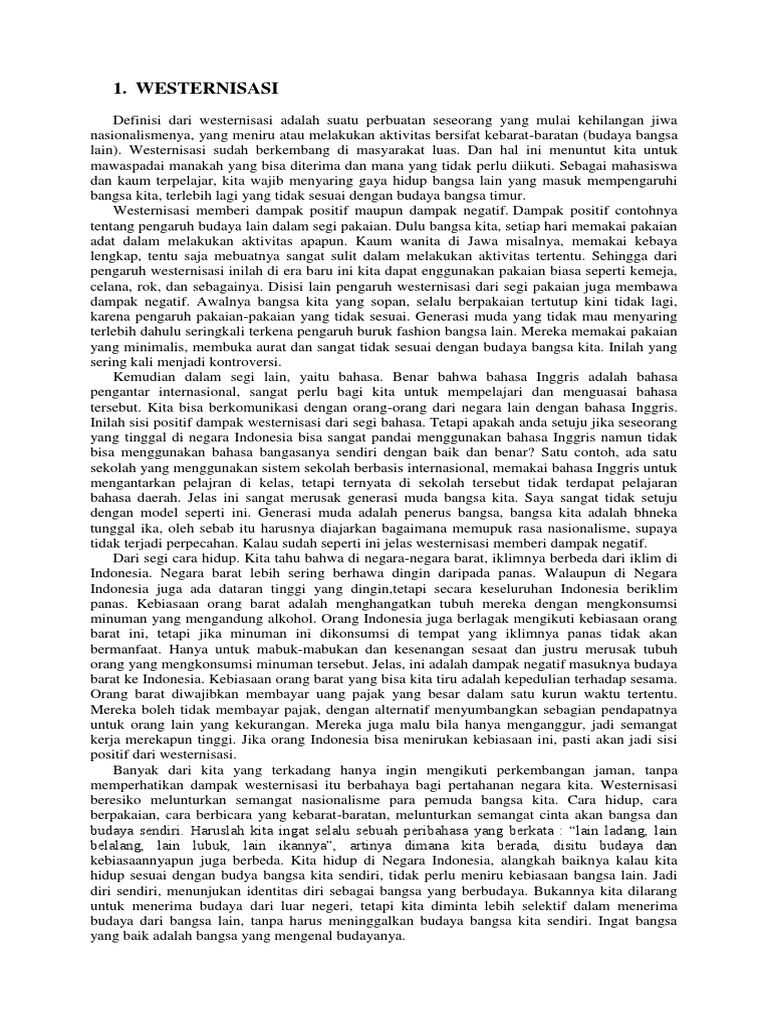Westernisasi | PDF