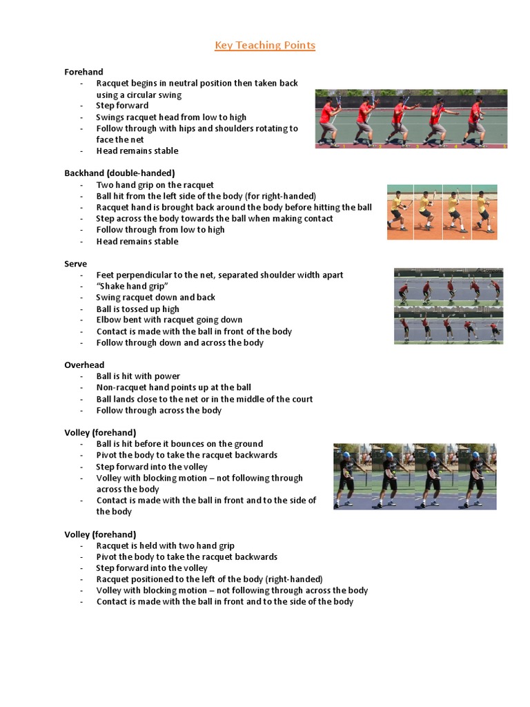Key Teaching Points | PDF | Sports & Recreation | Self-Improvement