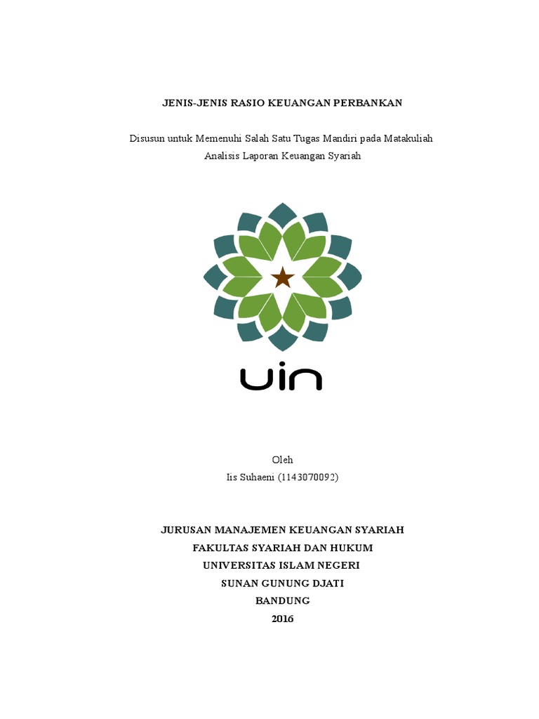 Jenis-Jenis Rasio Keuangan Perbankan | PDF