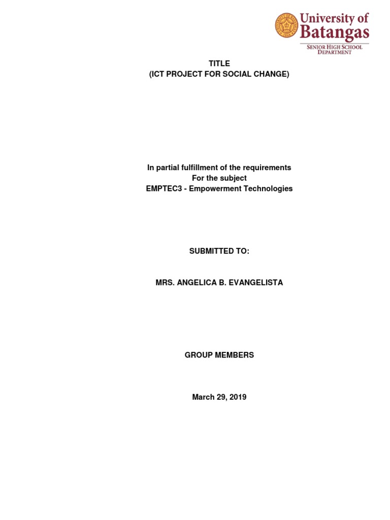 Final Project Format | PDF