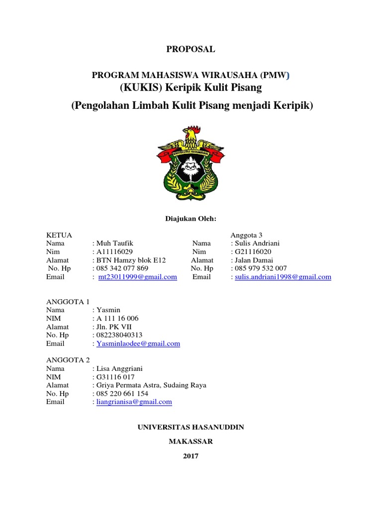 Contoh PRoposal PMW PDF | PDF