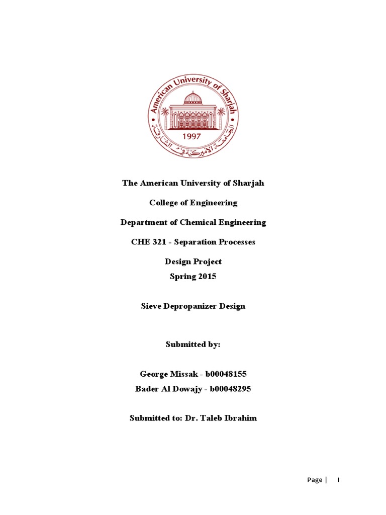 Depropanizer Design PDF | PDF | Distillation | Chemical Process Engineering