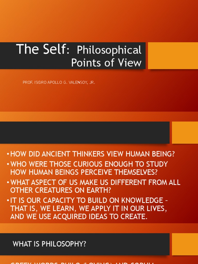 Lesson 1 Philosophers | Philosophy Of Self | Soul