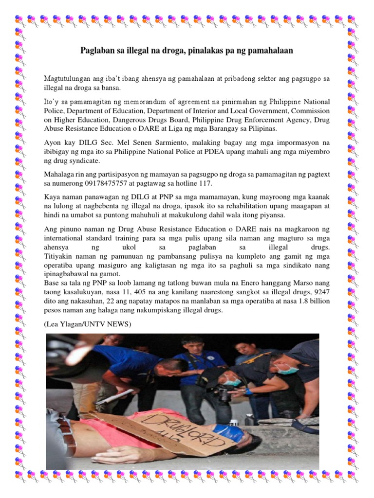 Paglaban Sa Illegal Na Droga | PDF
