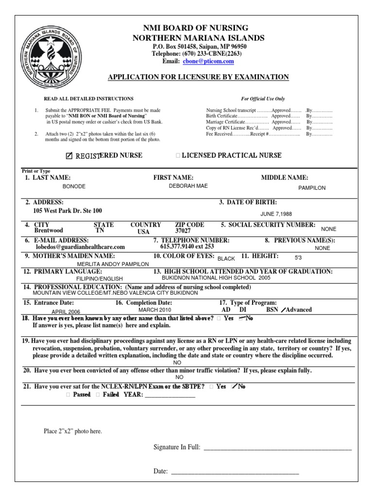 NMI App - With Guardian Info | PDF | Business