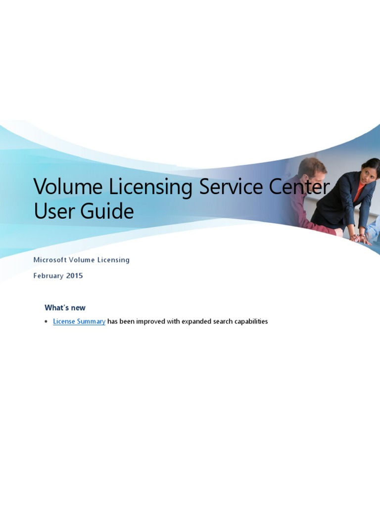 Volume Licensing Service Center User Guide: What's New | PDF | License ...