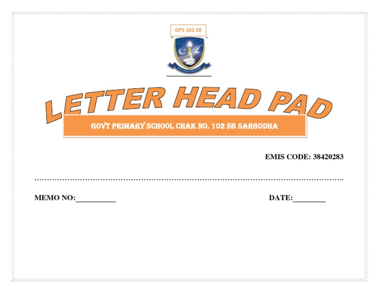 Letter Had Pad | PDF
