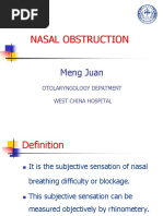 Nasal Examination OSCE Guide | PDF | Human Nose | Surgical Specialties