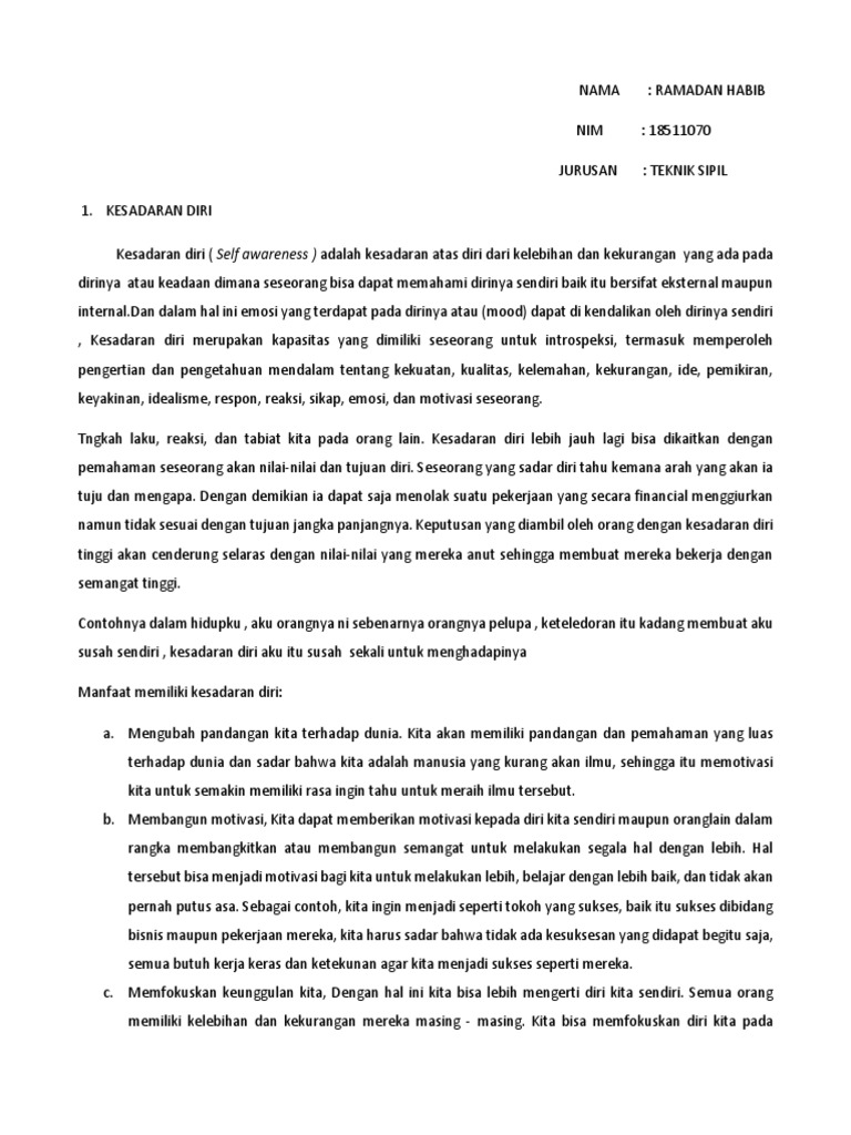 Essay Reflektif (Gelombang 9) | PDF