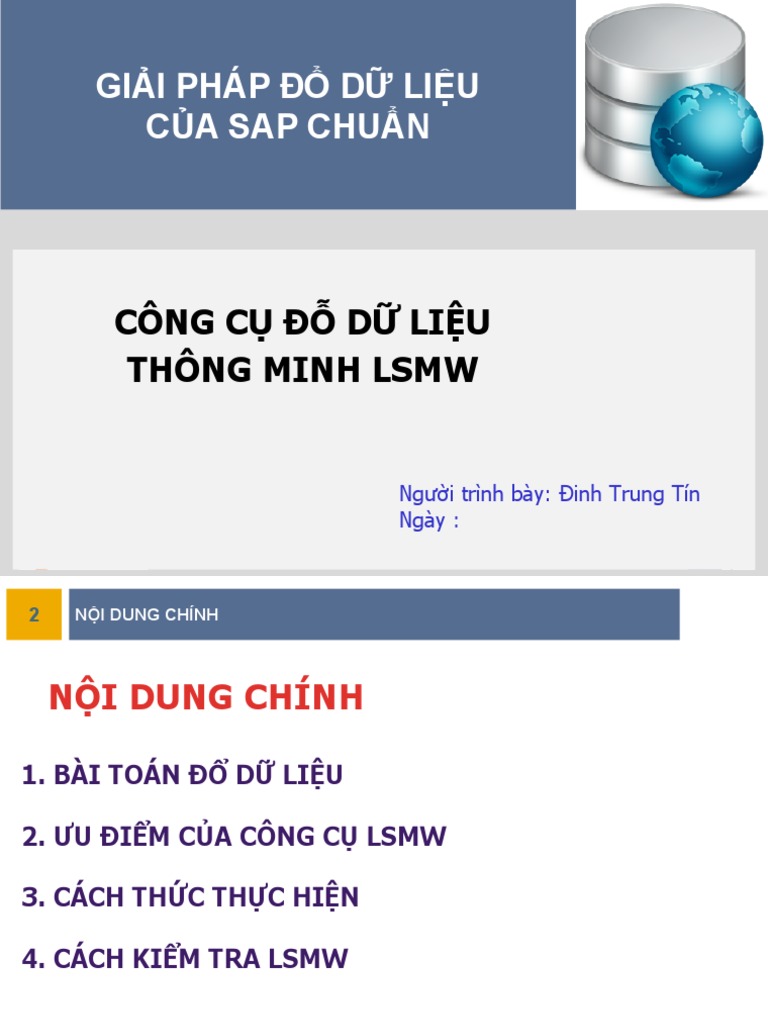 LSMW - Step by Step | PDF