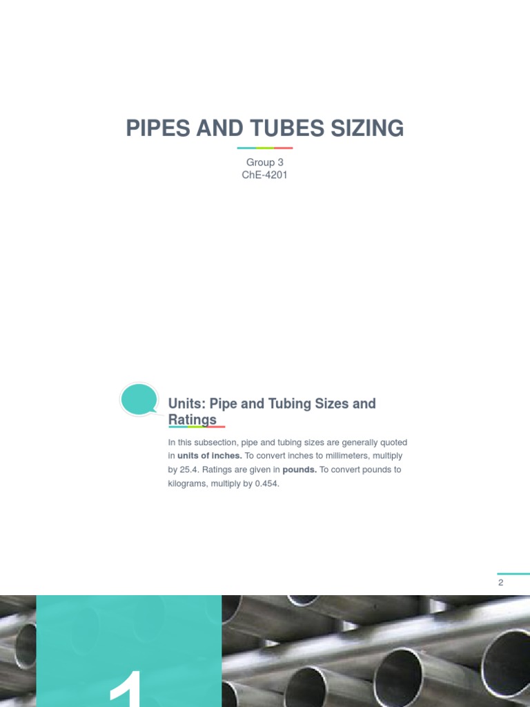 Pipe and Tube Sizing | Download Free PDF | Pipe (Fluid Conveyance ...