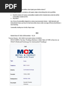 MCX Commodity Lot Size Overview | PDF | Futures Contract | Stocks
