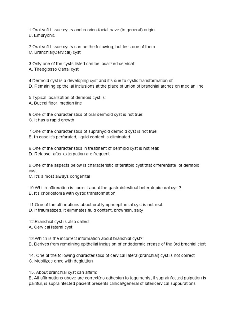 Understanding Botriomicoma in Oral Cysts | PDF | Anatomy | Diseases And ...