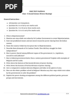 Power Sharing in Class 10 Civics Notes | PDF