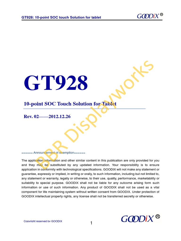 GT928 Datashet English PDF | PDF | System On A Chip | Transmission ...