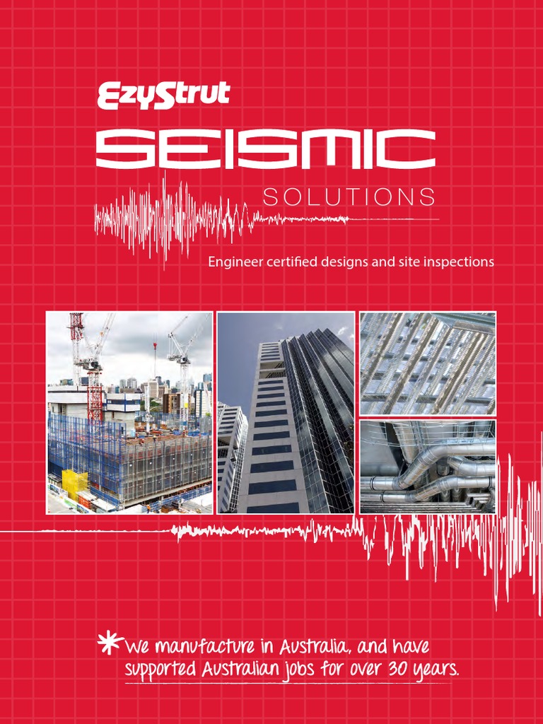 EzyStrut Seismic Solutions Brochure2 | PDF | Adelaide | Earthquakes