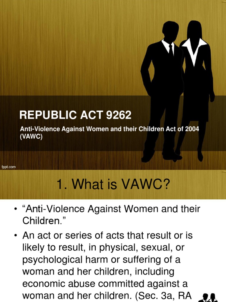 Ra 9262 | PDF | Restraining Order | Psychological Abuse