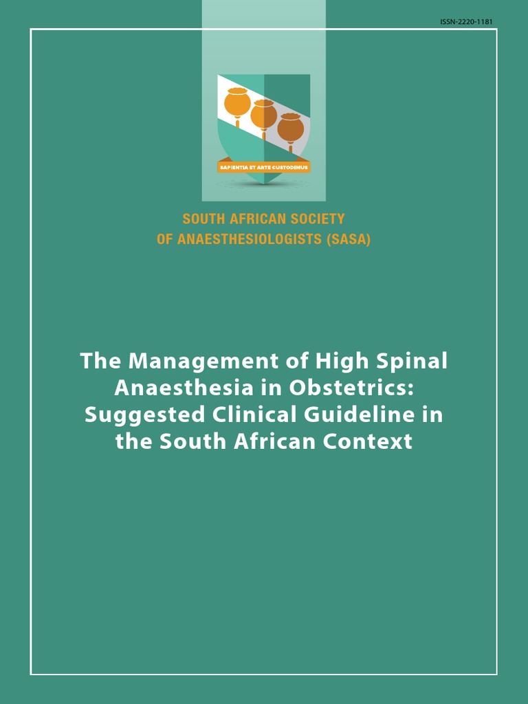 Management of High Spinal Anesthesia | PDF | Anesthesia | Caesarean Section