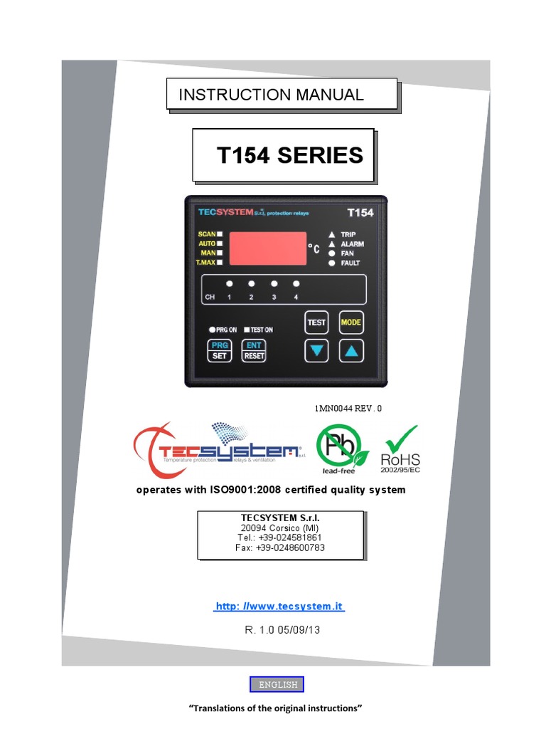 Tecsystem | PDF | Relay | Switch