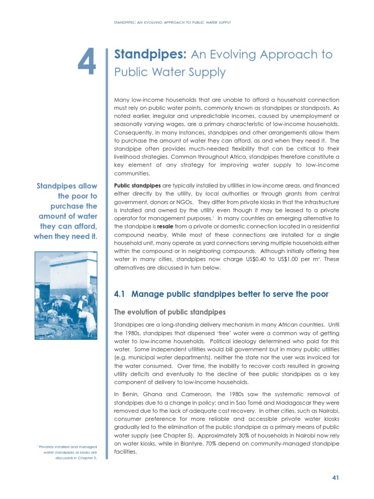 Standpipes:: An Evolving Approach To Public Water Supply | PDF | Water ...