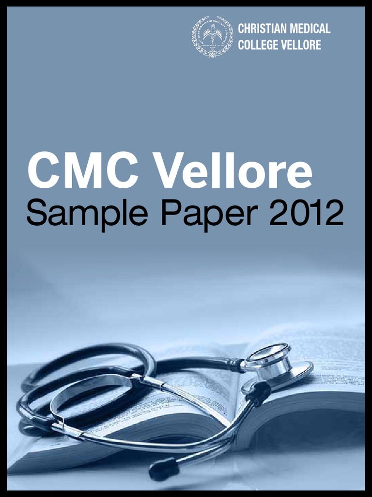 CMC Vellore: Sample Paper 2012 | PDF