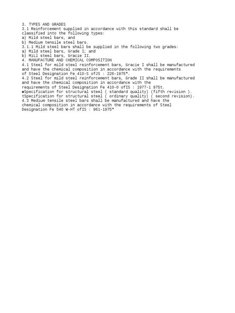 Is 432-1 Types & Grade, Manufacture & Chemical Composition | PDF