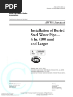 Awwa C600-99 | PDF | Pipe (Fluid Conveyance) | Specification (Technical ...