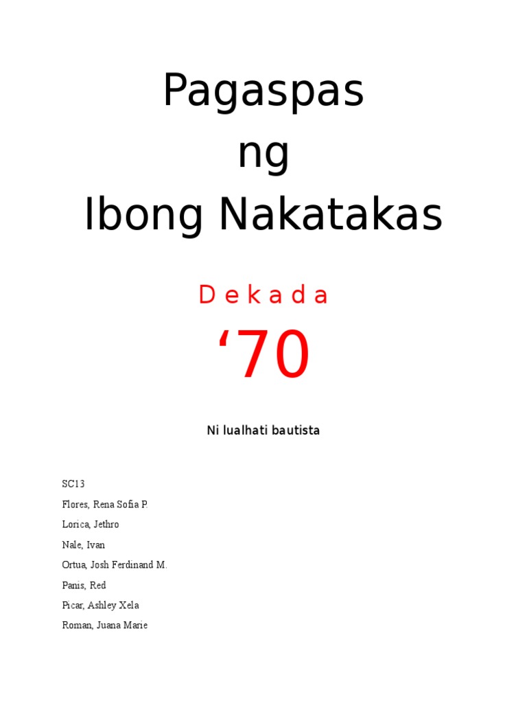 Dekada 70 | PDF