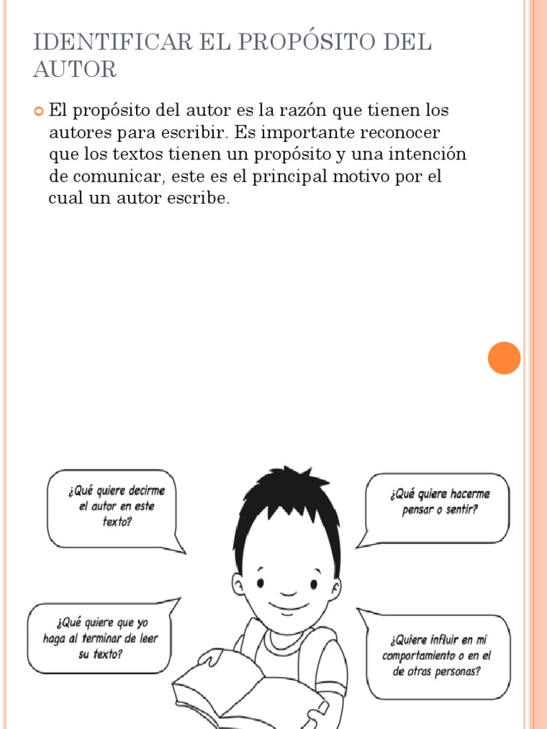 IDENTIFICAR EL PROPÓSITO DEL AUTOR.pptx | PDF | Calentamiento global ...