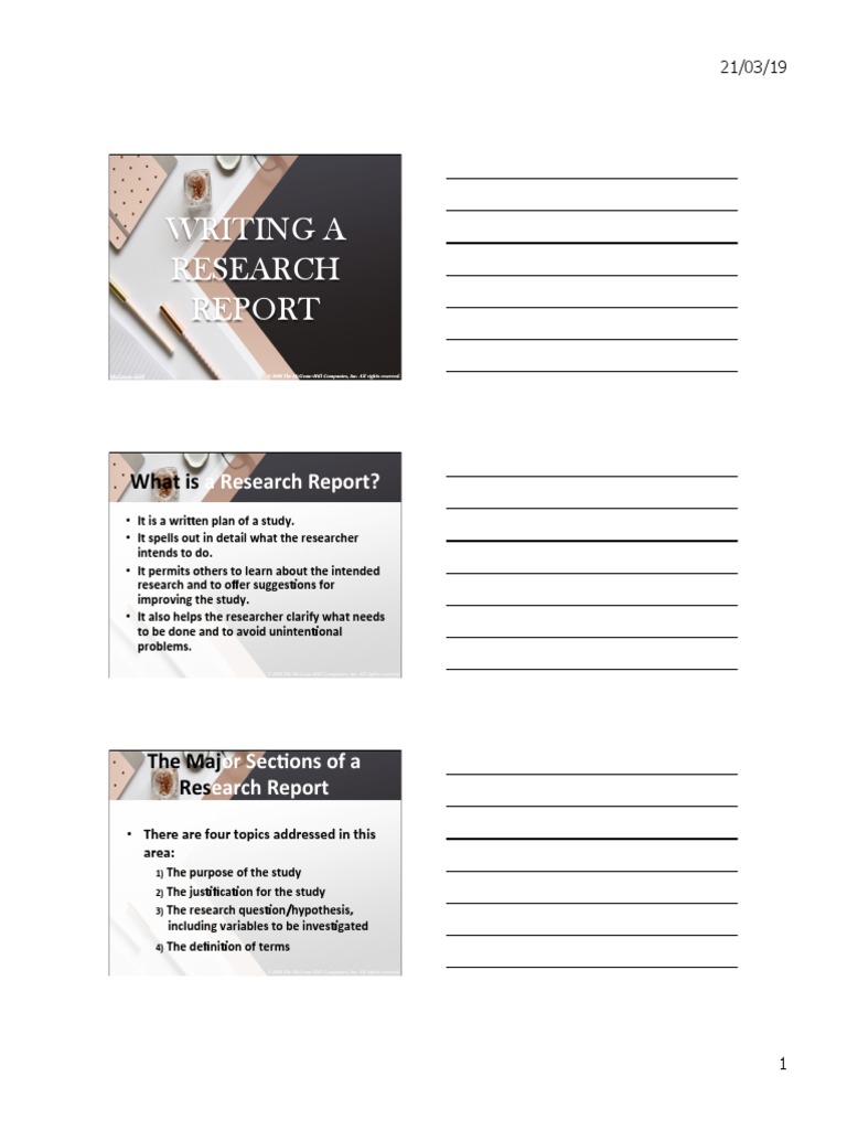 Writing A Research Report PDF | PDF | Data Analysis | Academic ...