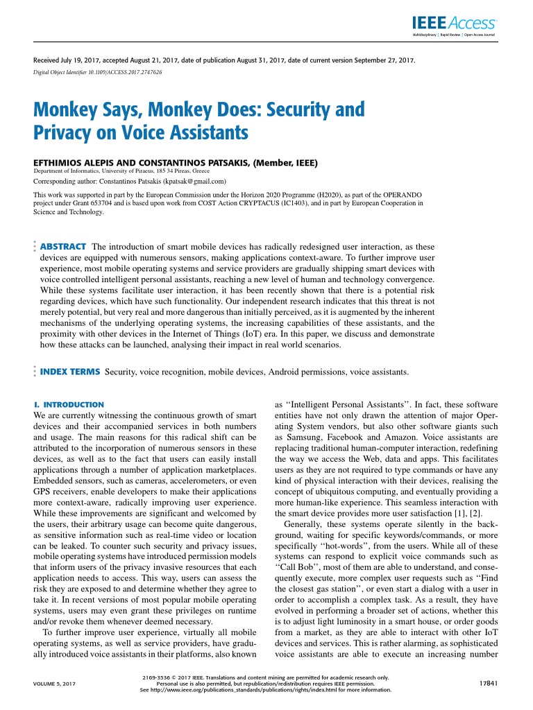 Monkey Says, Monkey Does Security and | PDF | Android (Operating System ...