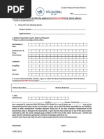 VFS GLOBAL Services: Courier & SMS Request Form | PDF