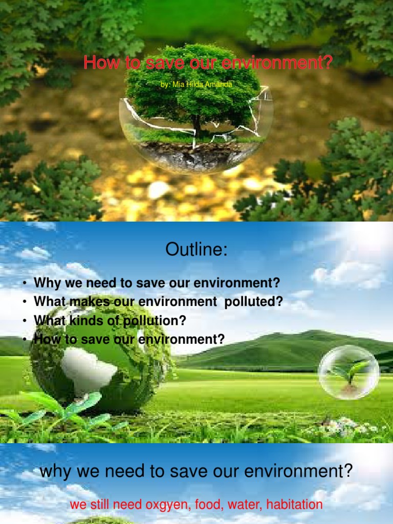 How To Save Our Environment | PDF