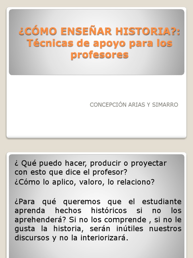 Estrategias para Enseñar Historia | PDF