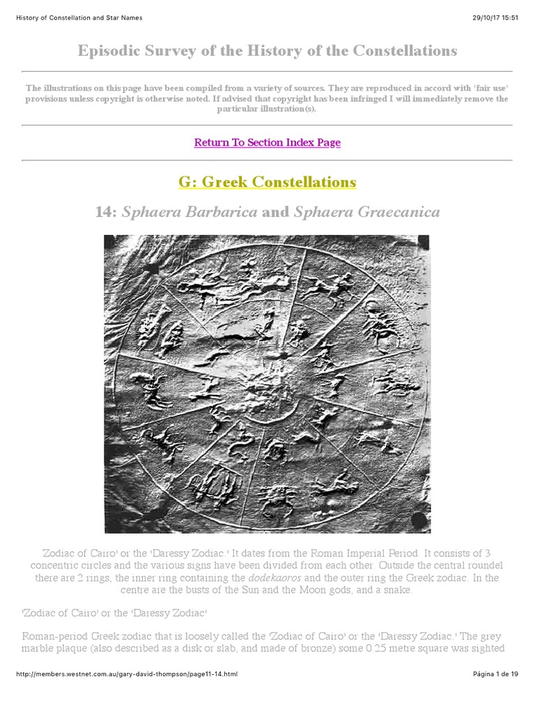 History of Constellation and Star Names PDF | PDF | Constellation | Zodiac